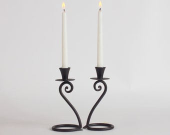 Iron candlesticks | Etsy