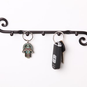 Wall Iron Key Holder. 5 Hooks Key Hanger - Etsy