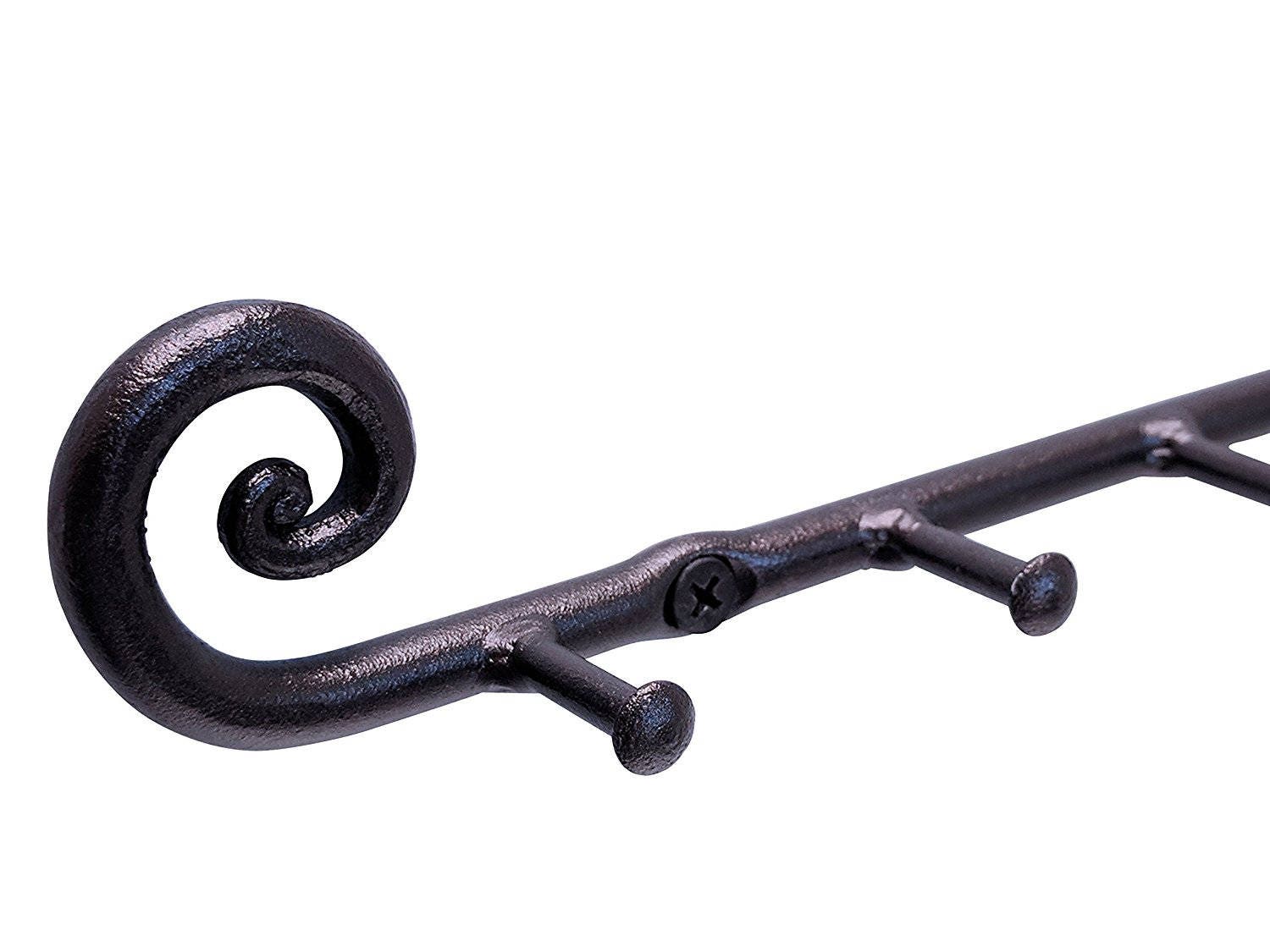 Wall Iron Key Holder. 5 Hooks Key Hanger | Etsy