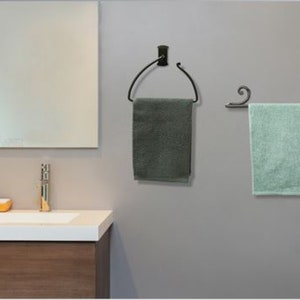Decorative Towel Ring Handmade Forged Towel Hanger for Kitchen or ...
