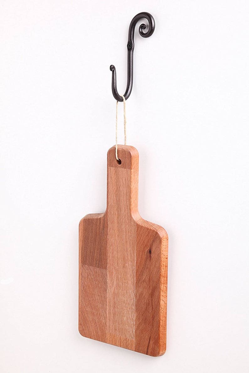 Wrought Iron Wall Hooks Decorative Wall Mounted Iron Forged - Etsy