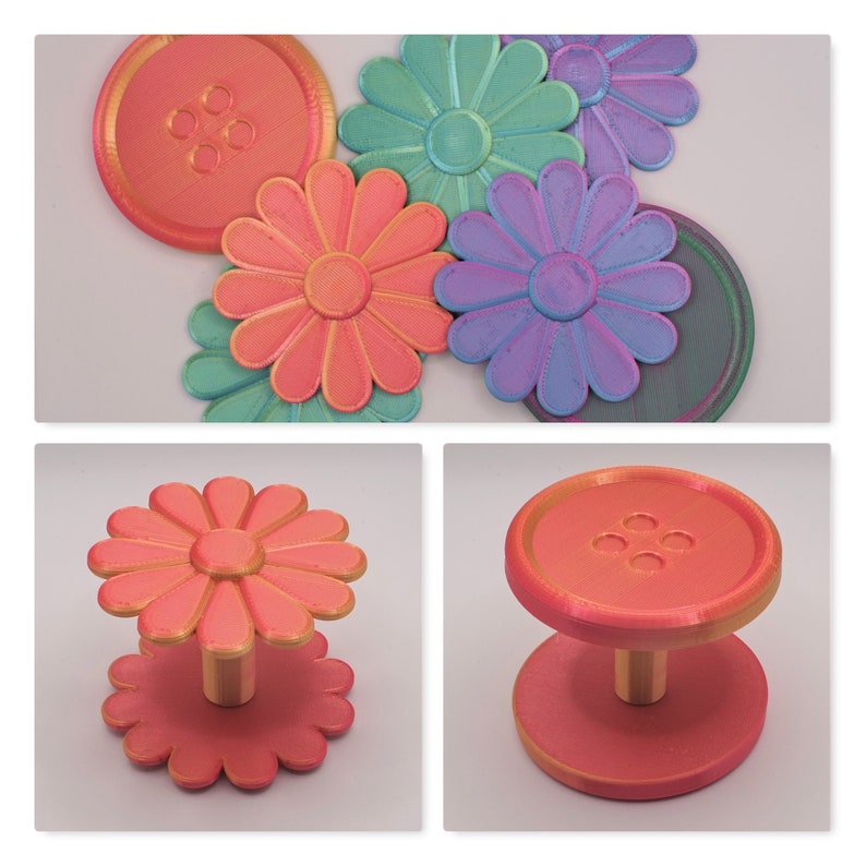 Decorative Daisy/button Bobbin - Etsy