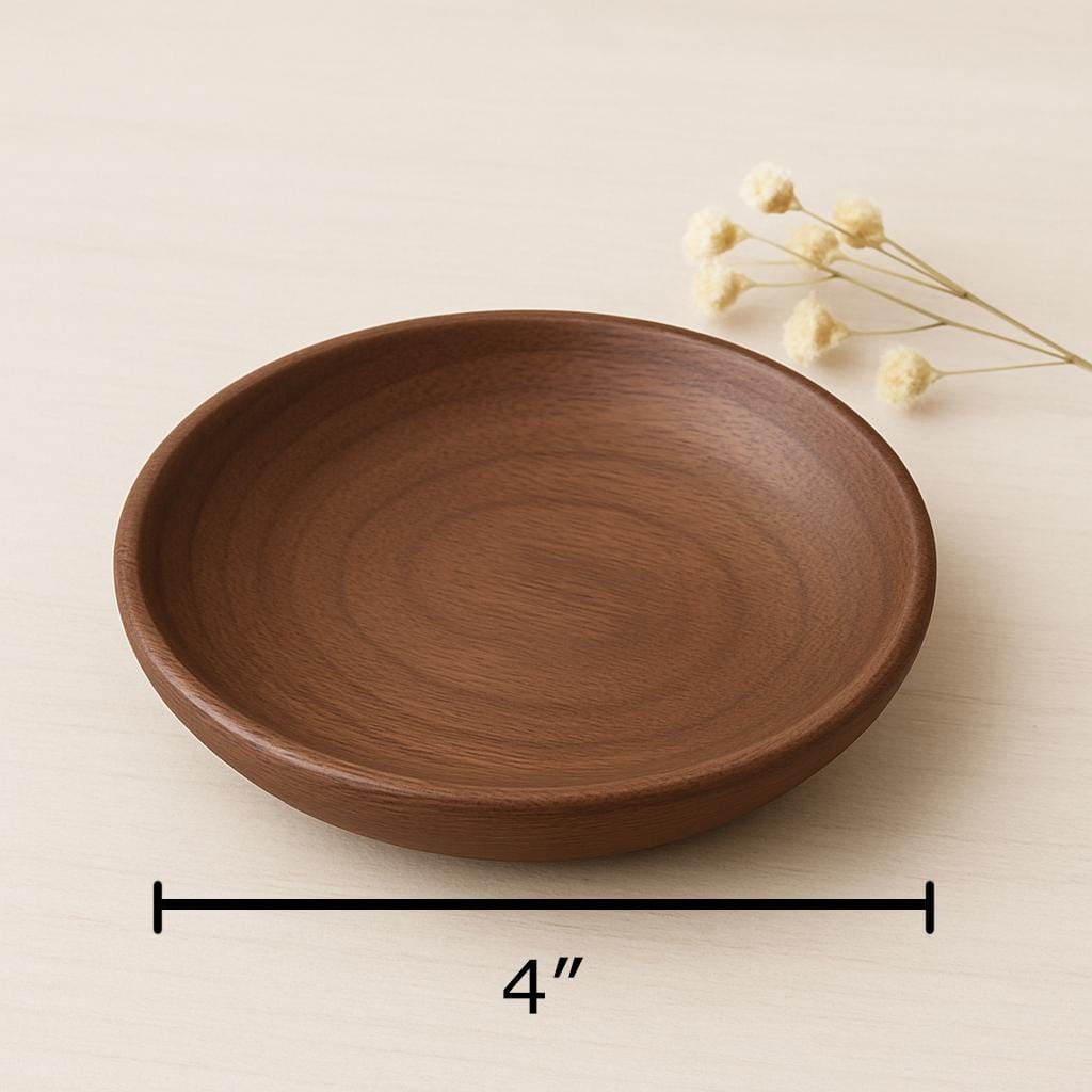 Solid Walnut Wood Ring Tray With Personalized Names Engraving, Elegant ...