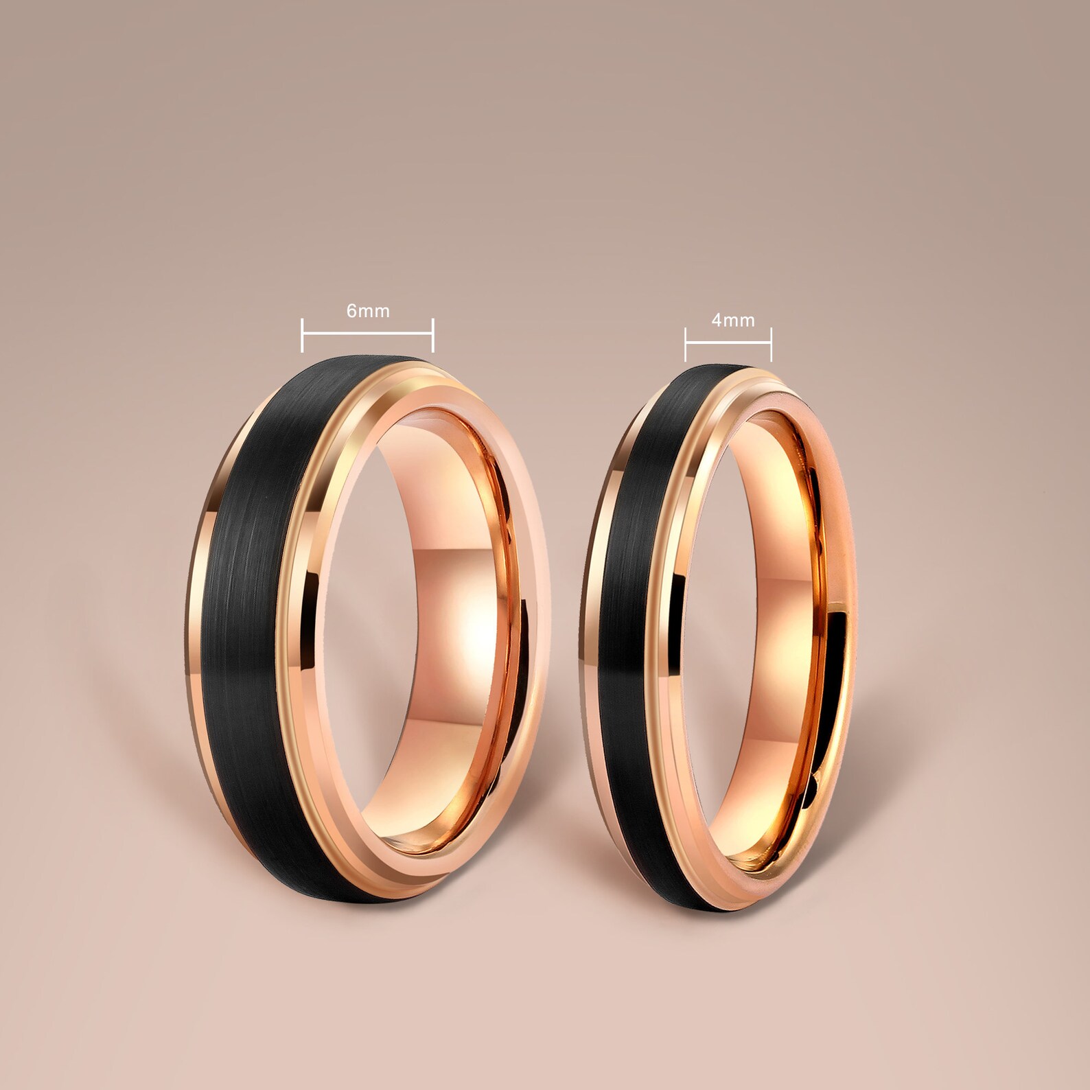 Custom Engraved Ring Birthday Gift Ideas Satin Black & | Etsy