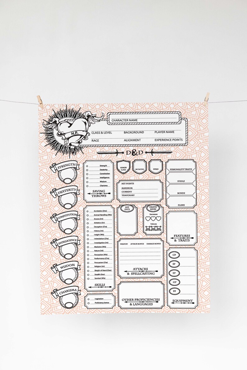 Unleash Your Imagination With the Ultimate Dnd Character Table - Etsy