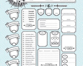 Character Sheet A5 Dnd 5e - Etsy