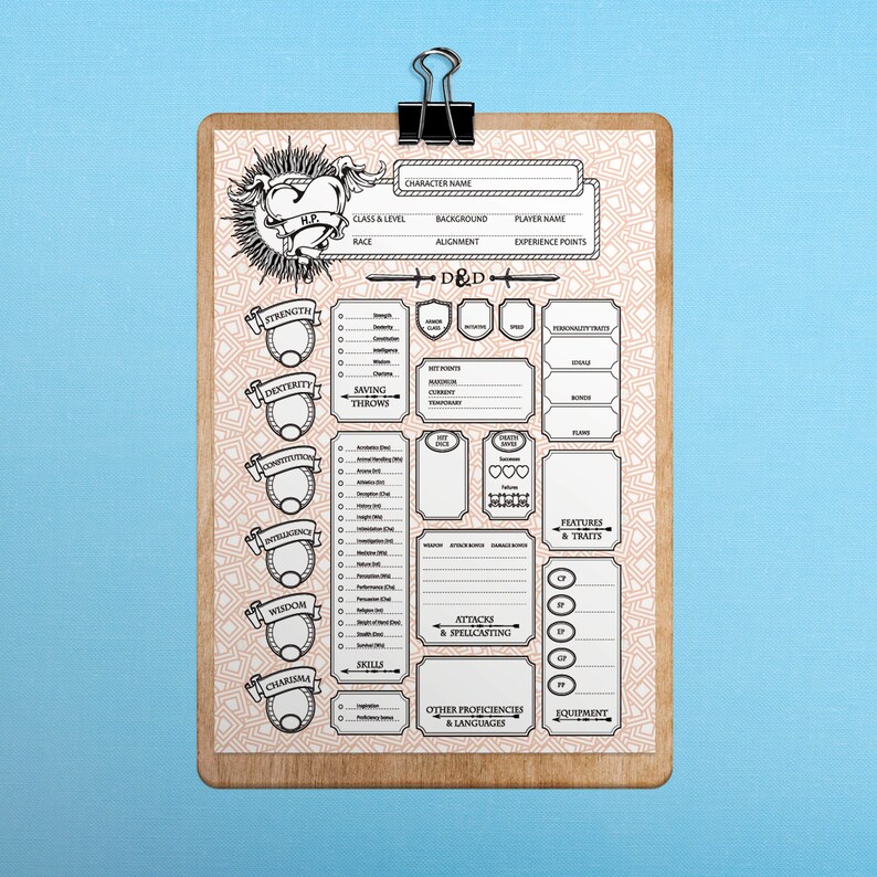 Unleash Your Imagination With the Ultimate Dnd Character Table - Etsy