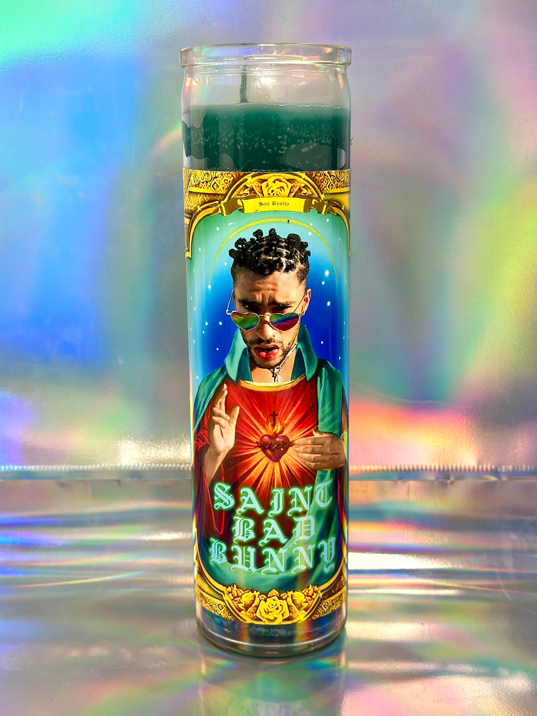Bad Bunny Prayer Candle - Etsy
