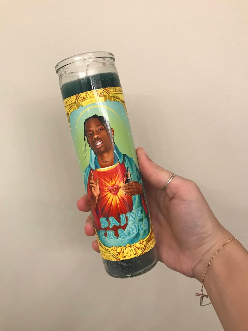 Travis Scott Prayer Candle - Etsy