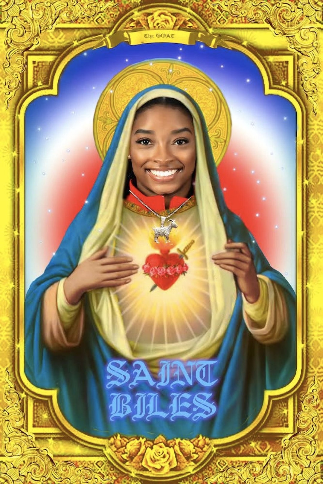 Simone Biles Team USA Celebrity Athlete Prayer Candle paris Olympics ...