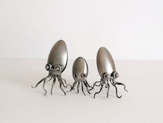 Recycled Metal Octopus Octopus Family Octopus Metal | Etsy