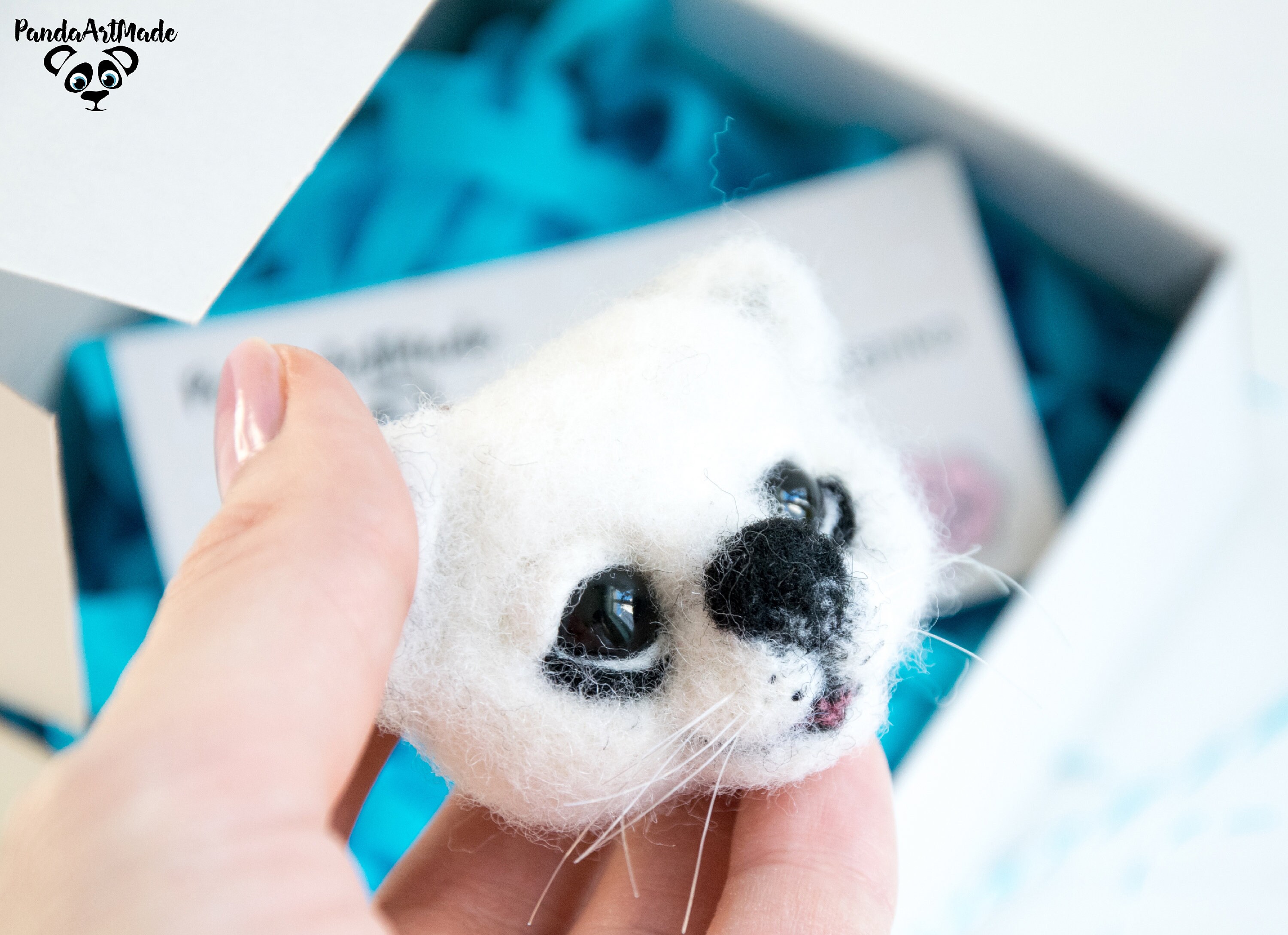 Needle Felted Dog Hair Clip: Miniature Wool Animal Brooch - Etsy
