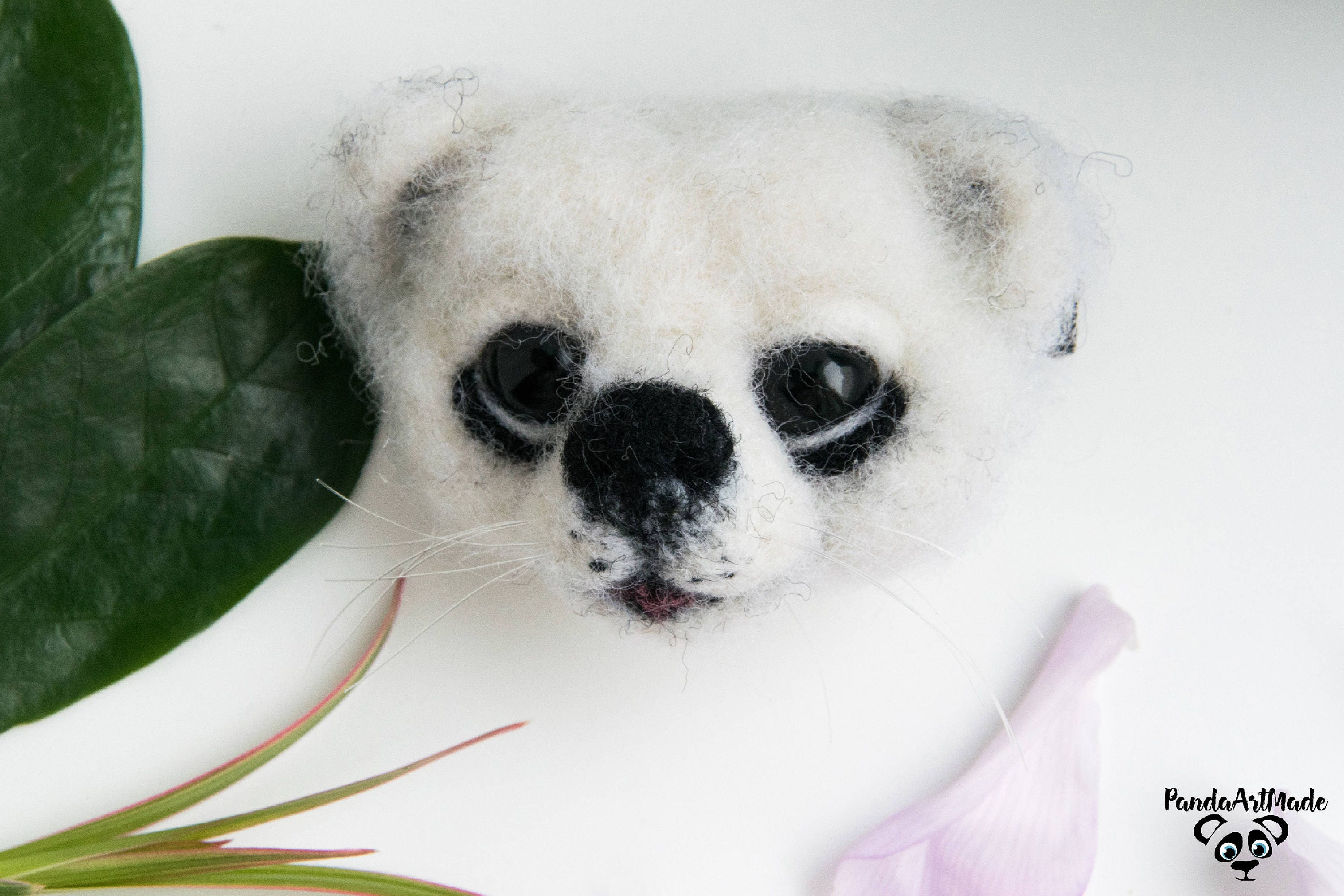 Needle Felted Dog Hair Clip: Miniature Wool Animal Brooch - Etsy
