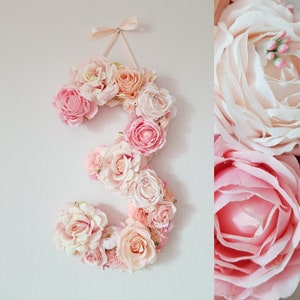 Floral Number 3, First Birthday Number, Birthday Number 3, Third ...