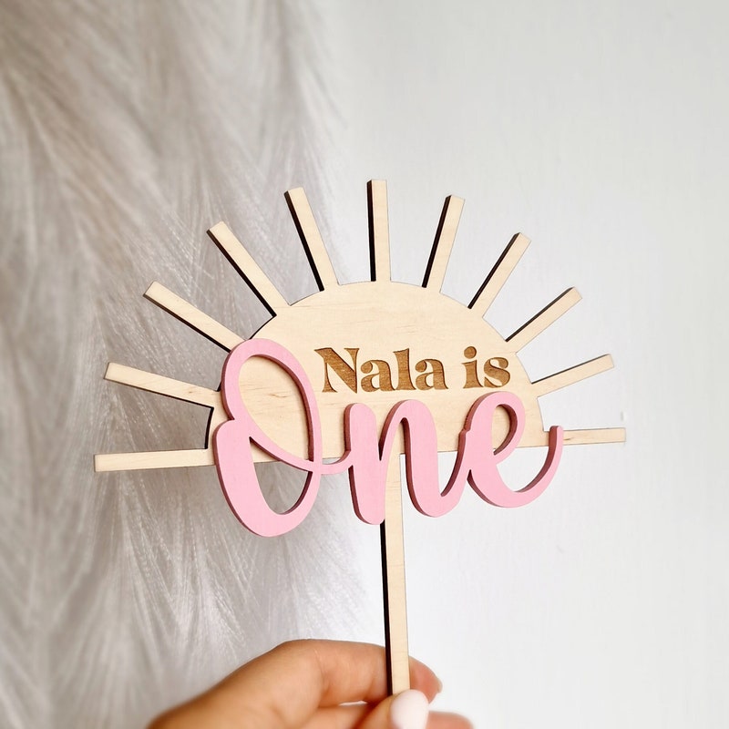 Sun Cake Topper - Etsy