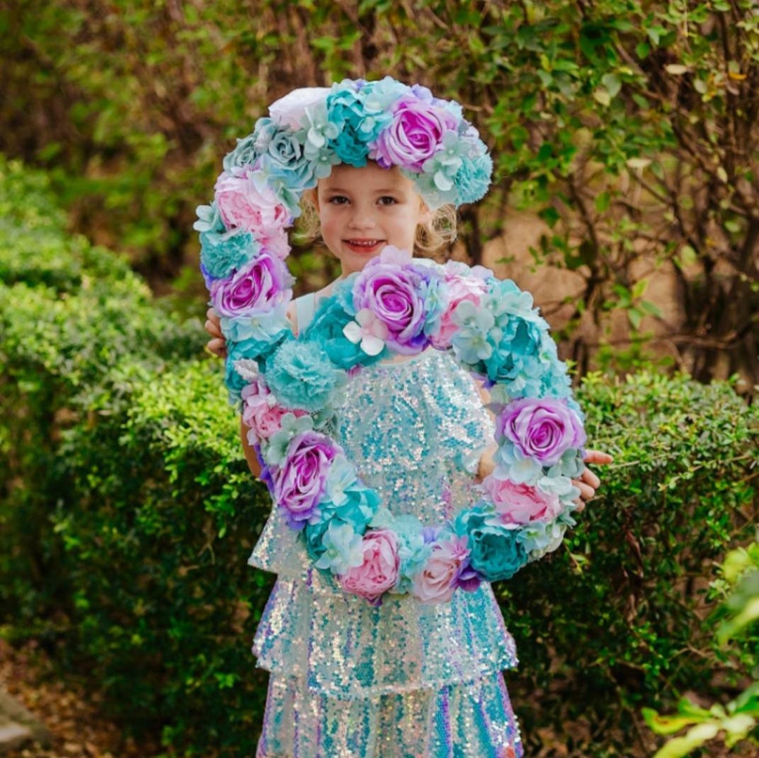 Girl Birthday Photo Prop, Uncorn Birthday Prop, Mermaid Birthday Prop ...
