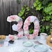 Customized Flower Numbers for 30th Birthday Party Decorations - Etsy