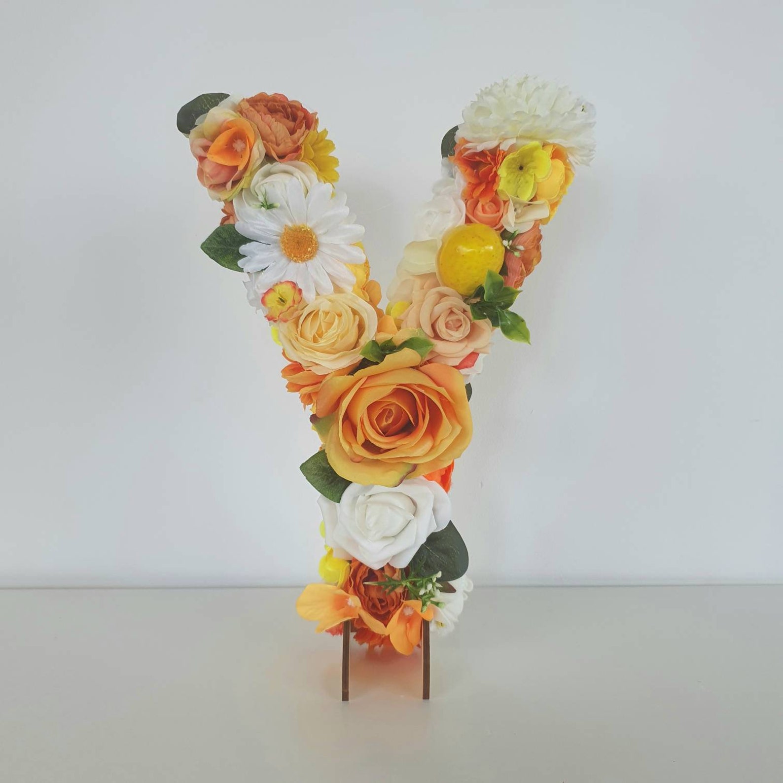Aperol Spritz Bridal Shower Decoration, Custom Flower Letter, Citrus ...