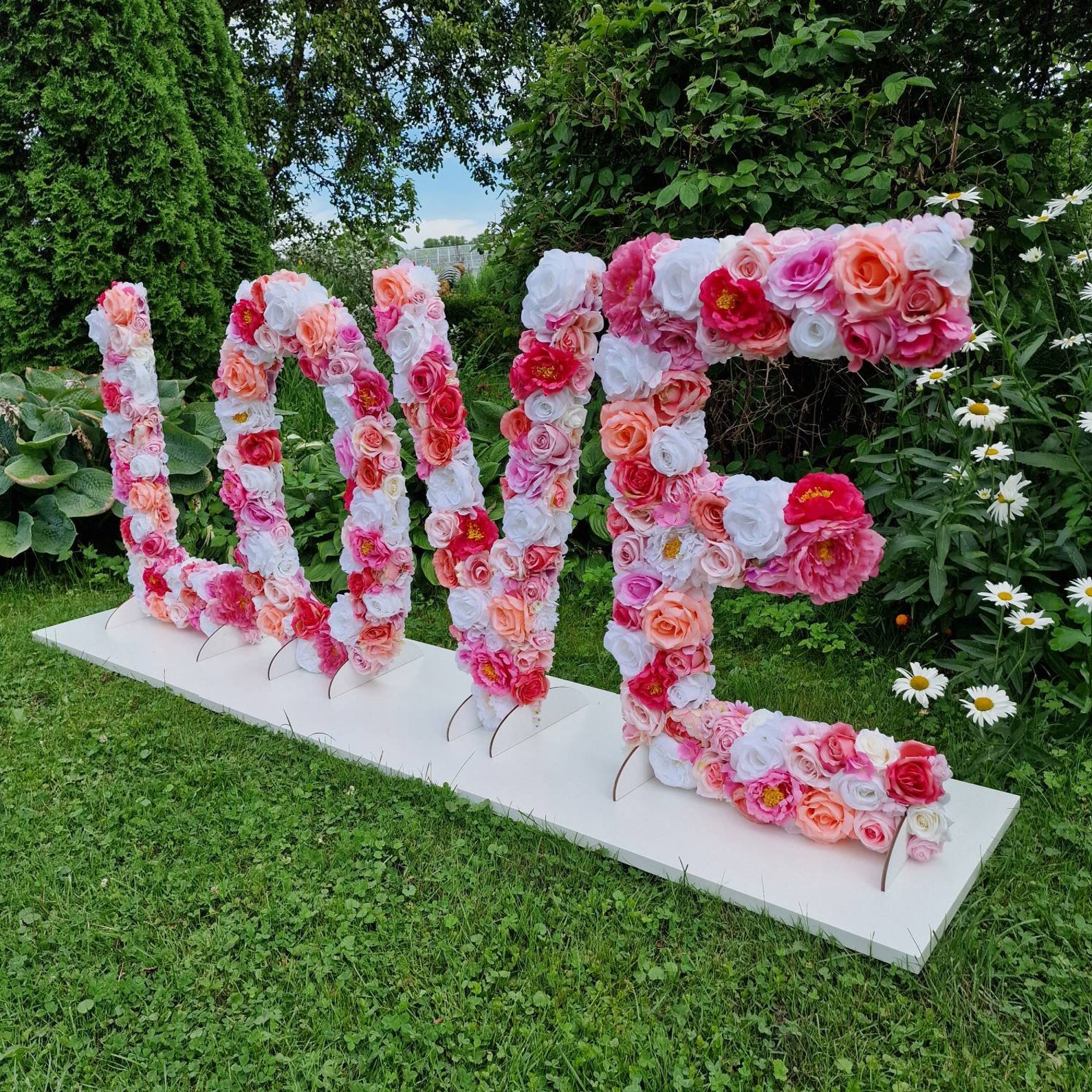 Giant LOVE Sign, Flower Letters for Wedding, Decoration for Wedding ...