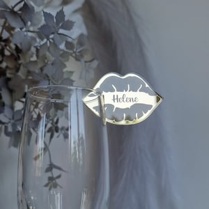 Personalized Lips Shape Tags, Custom Drink Markers Acrylic, Hens Party ...