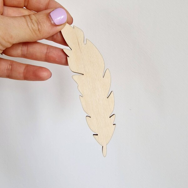 Wooden Feather - Etsy
