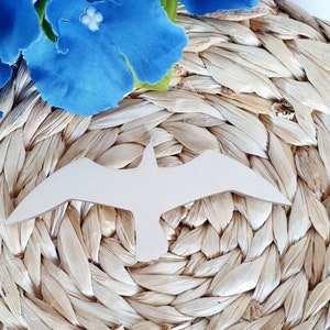 Flying Bird Cutout, Seagull Cutout, Unfinished Wooden Seagull Shape ...
