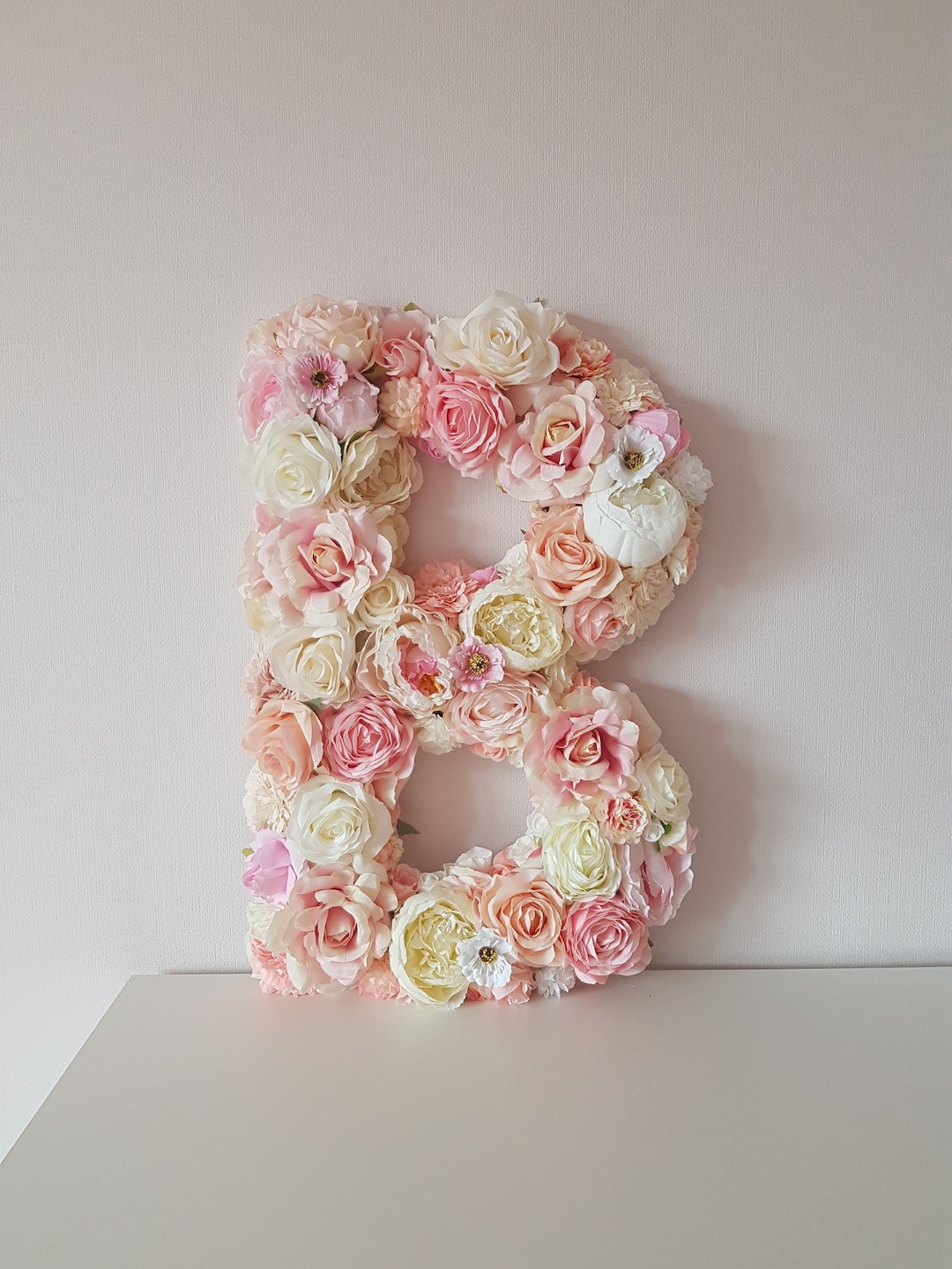 Personalized Flower Letter, Floral Initial, Custom Floral Letter ...