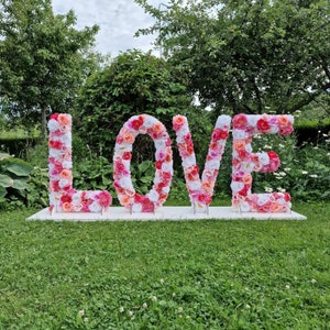 Giant LOVE Sign, Flower Letters for Wedding, Decoration for Wedding ...