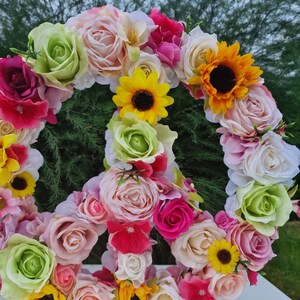 Floral Peace Sign, Flower Peace Symbol, Customized Peace Sign, Hippie ...