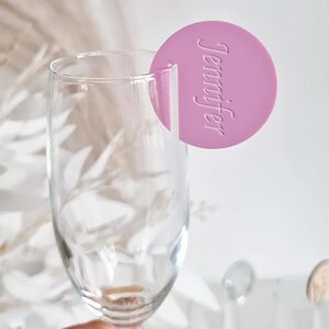 Acrylic Wedding Name Place Tags, Disc Name Tags, Mirror Acrylic Name ...