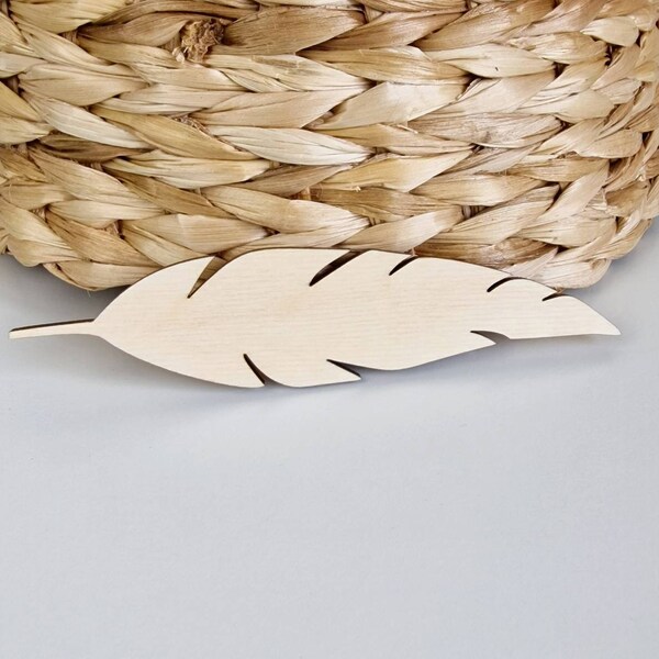 Wooden Feather - Etsy