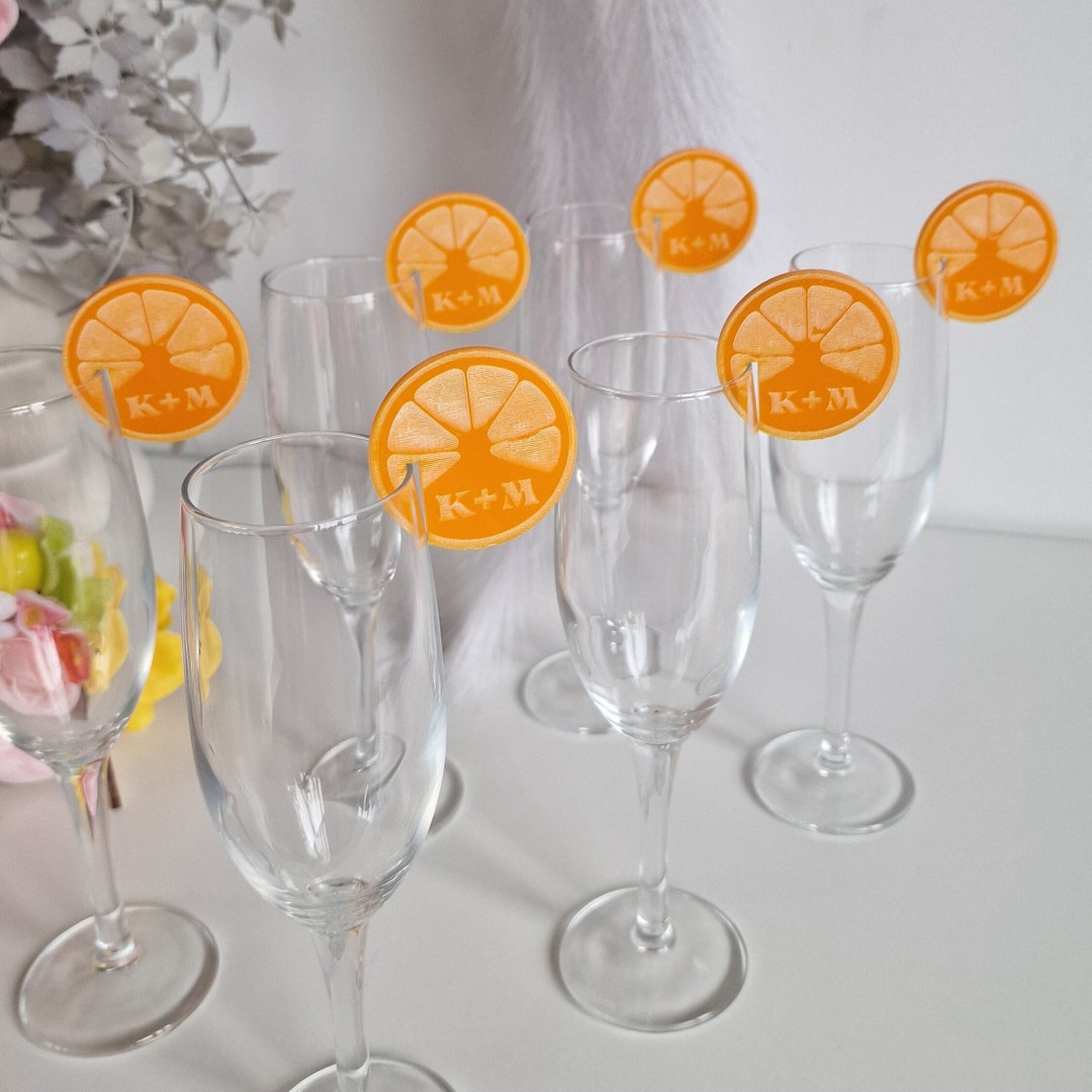 Aperol Spritz Drink Tags Personalized, Citrus Bridal Shower Cocktail ...