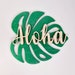Aloha Wood Sign Cutout, Aloha Word Sign, Aloha Unfinished Wood Word ...