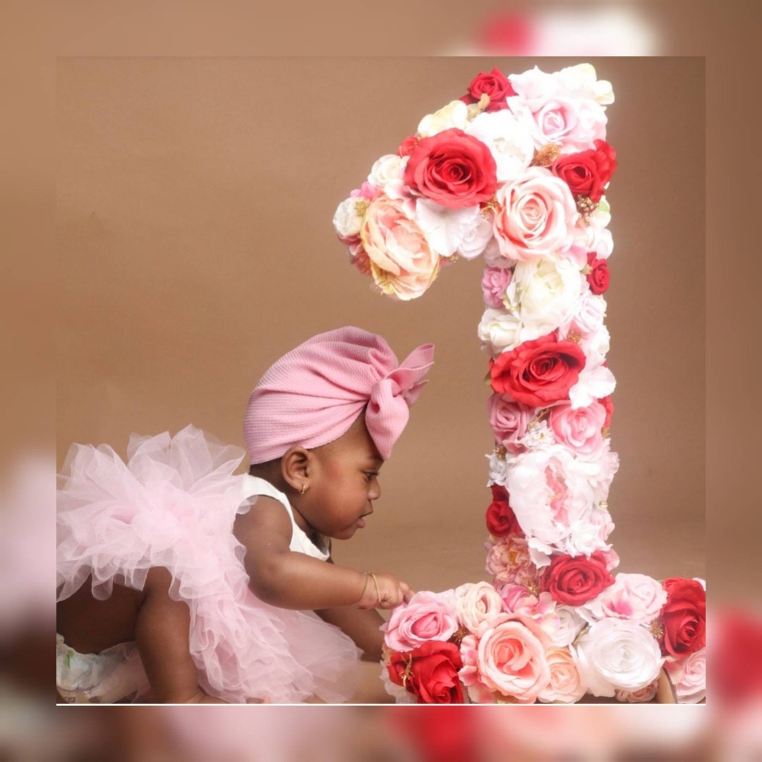 Girl First Birthday 1st Birthday Sign, Custom Birthday Number 1 ...