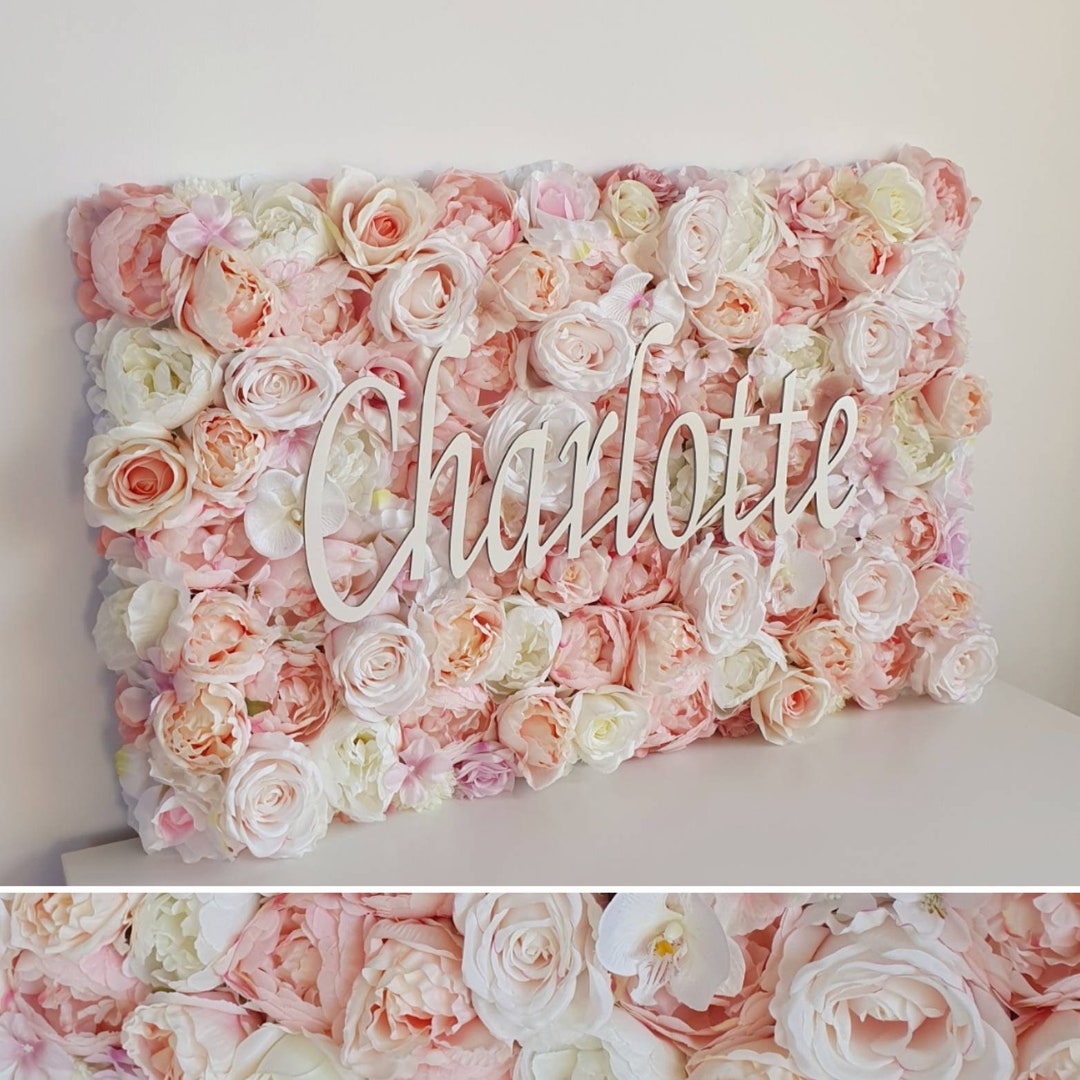 Blush Flower Panel, Birthday Backdrop, Birthday Decor, Blush Flower ...