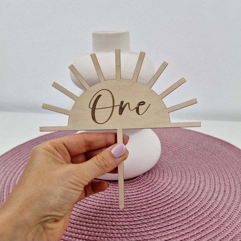 Boho Sun Cake Topper Boho First Birthday Decorations Boho - Etsy