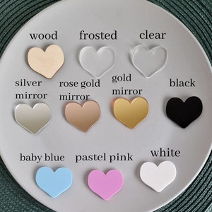 Acrylic Wedding Name Place Tags, Disc Name Tags, Mirror Acrylic Name ...