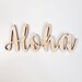 Aloha Wood Sign Cutout Aloha Word Sign Aloha Unfinished Wood - Etsy
