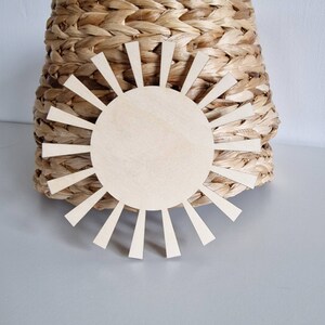 Wood Sun Cutout, Sun Shape for Crafts, Sunshine Shape, Round Sun Shape ...