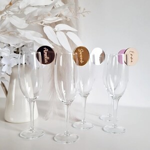 Acrylic Wedding Name Place Tags, Disc Name Tags, Mirror Acrylic Name ...