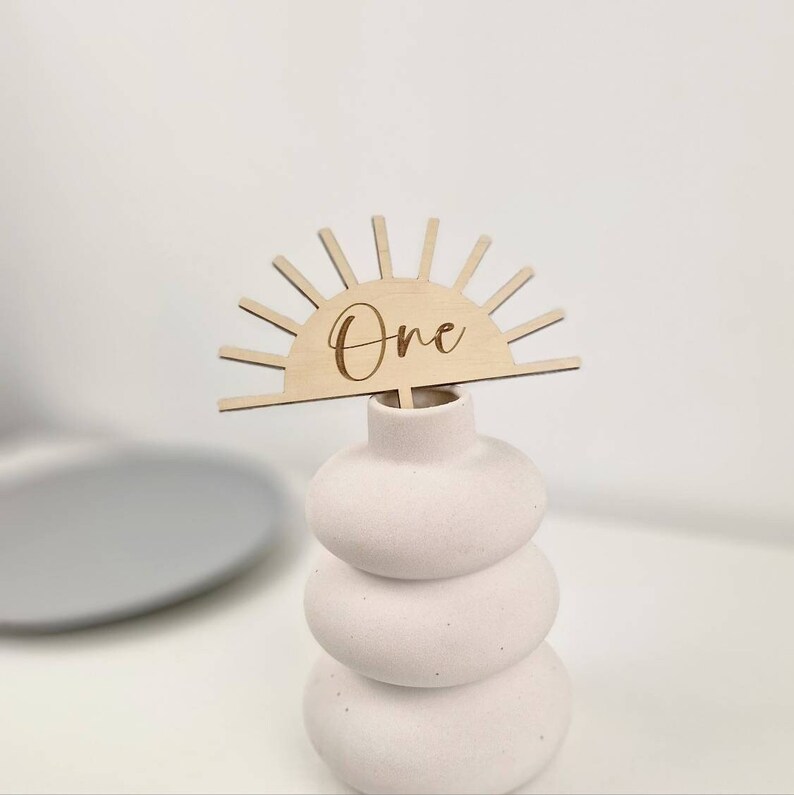 Boho Sun Cake Topper Boho First Birthday Decorations Boho - Etsy