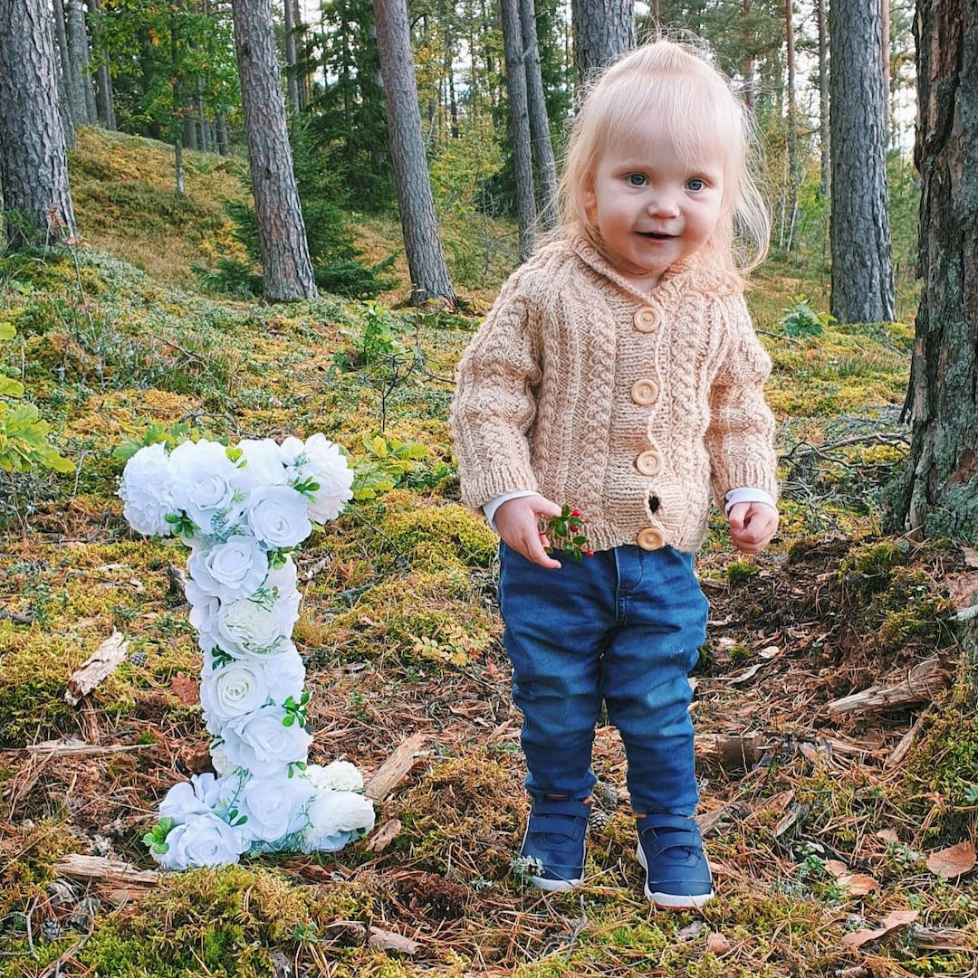 Custom Floral Letters, Large Photo Prop for a Toddler, Birthday ...