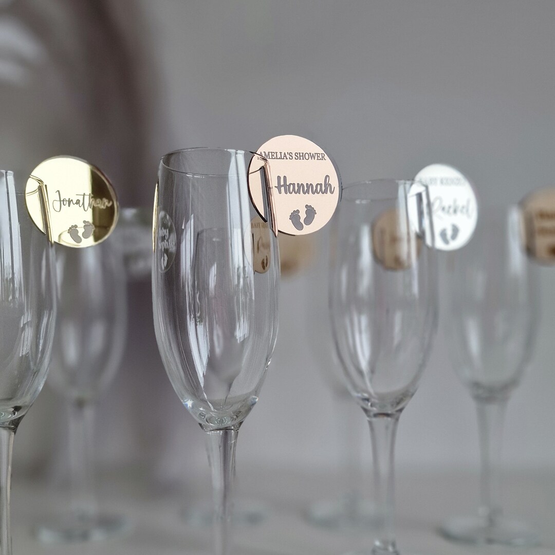 Baby Shower Tags Personalized, Drink Tags Custom, Baby Shower Favors ...