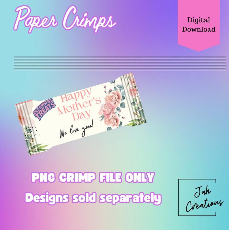 Digital Paper Crimps PNG, Party Favor Crimps, Chip Bag Crimp, PNG FILE ...