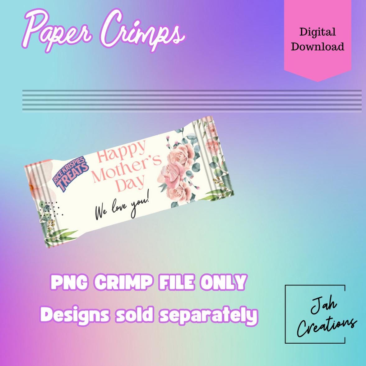 Digital Paper Crimps PNG, Party Favor Crimps, Chip Bag Crimp, PNG FILE ...