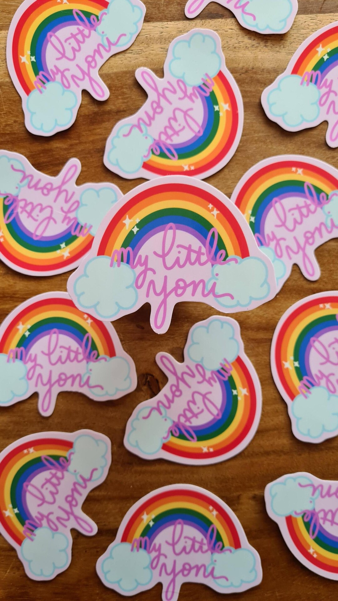 My Little Yoni Sticker Rainbow Quote Sticker Rainbow Stationery Laptop ...