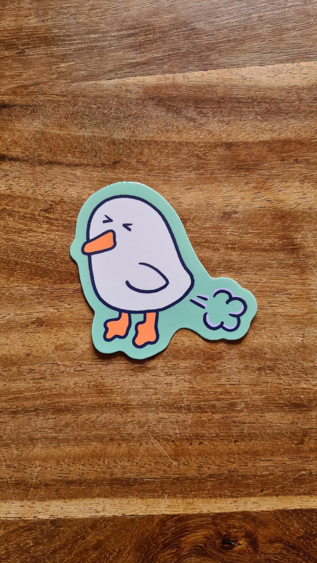 Duck Sticker Fart Meme Sticker Cute Animal Stationery Duck Vinyl Laptop ...
