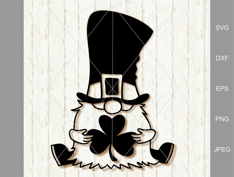 St Patricks Day Svg Lucky Irish Gnomes Clipart Png Etsy
