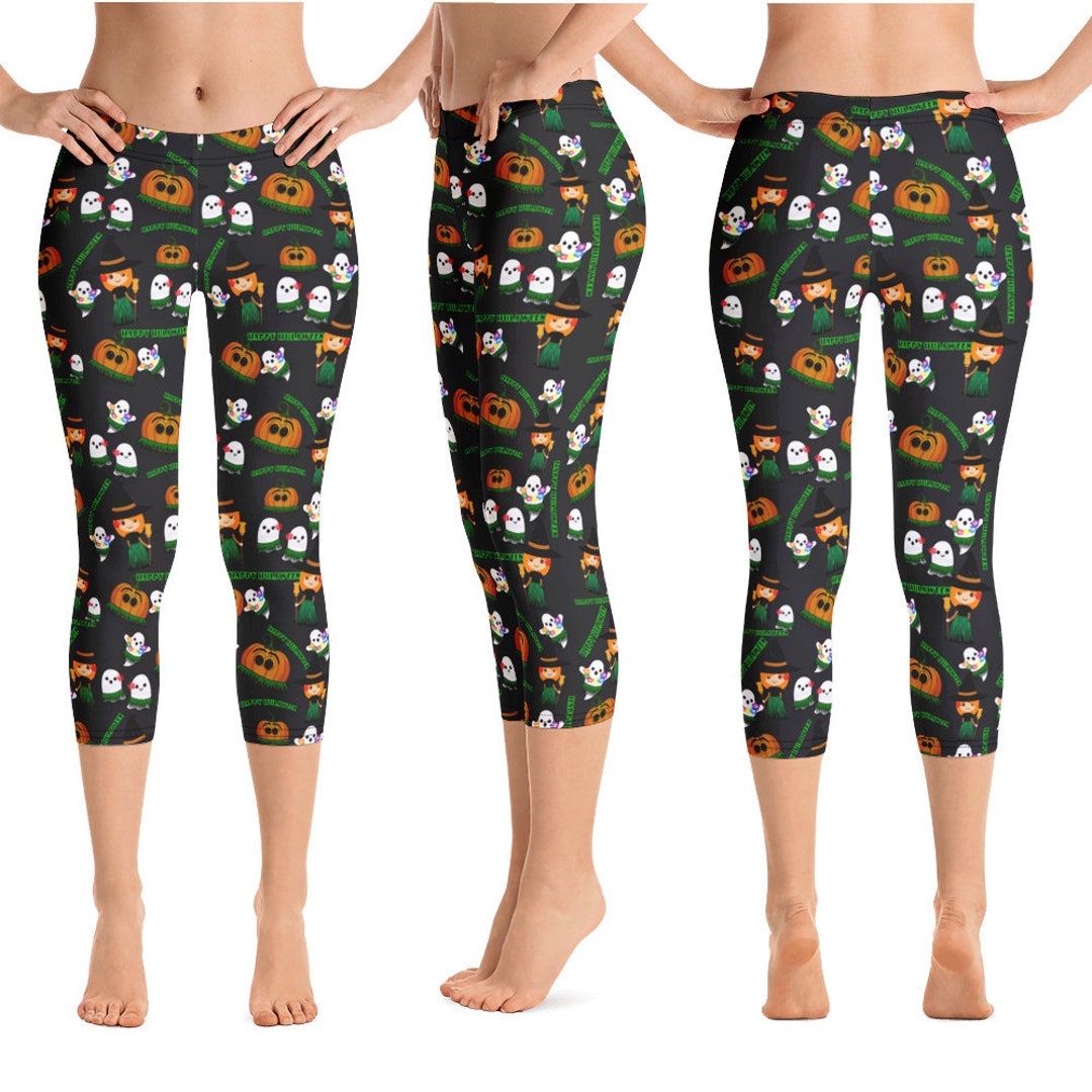 Ori Active Polynesian Activewear Hawaiian Print Halloween Yoga Crop ...