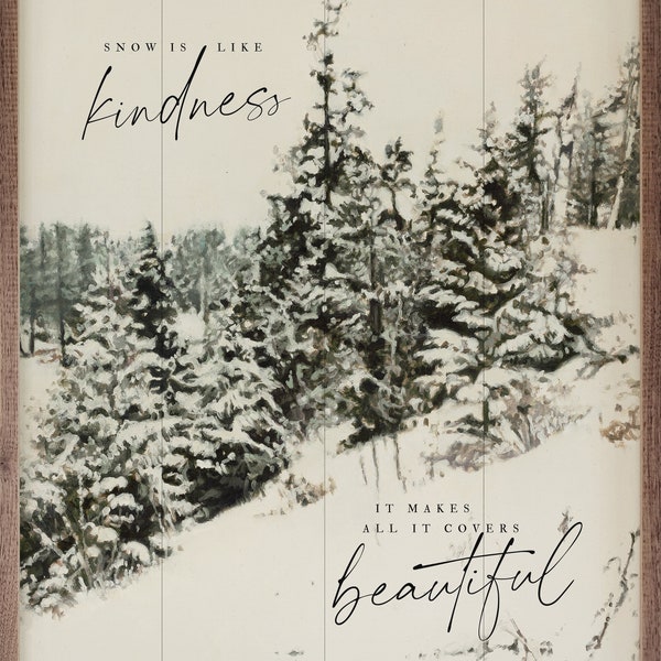 Kindness Wood Sign - Etsy